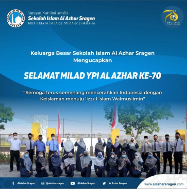 MILAD YPI AL AZHAR KE-70 | Berita | Sekolah Islam Al Azhar Sragen